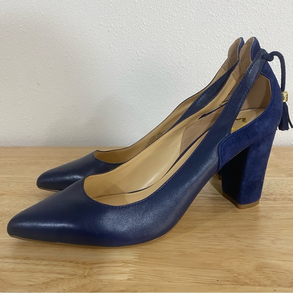C. Wonder | Shoes | C Wonder Navy Blue Leather Suede Charlotte Tassel ...